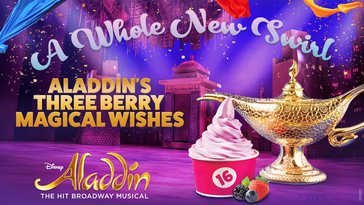 16 Handles Partners with Aladdin the Musical for New Frozen Yogurt ...